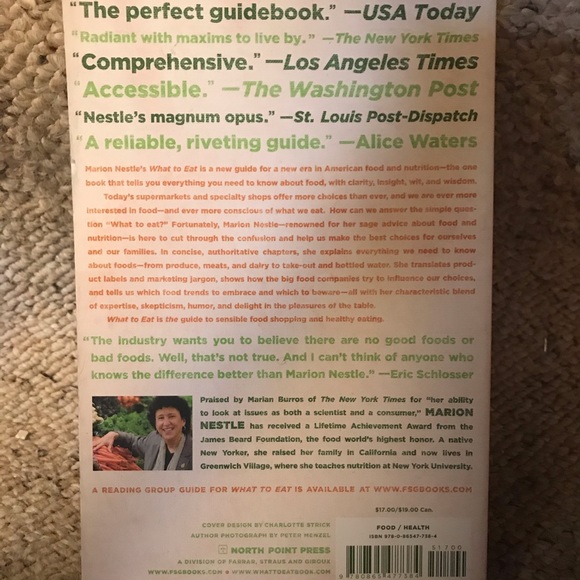 North Point Press | Accents | Book What To Eat By Marion Nestle | Poshmark